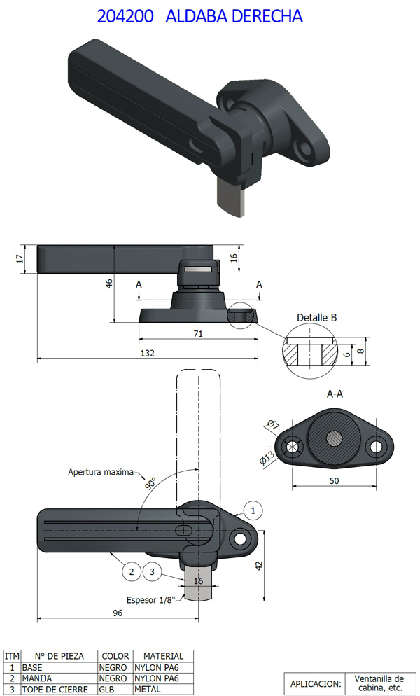 Aldaba Derecha | Decaroli